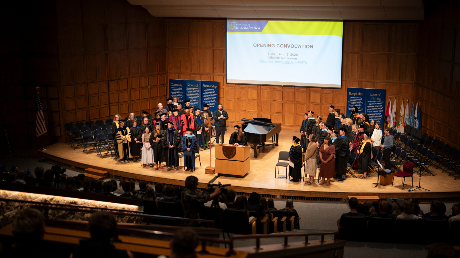 The College of St. Scholastica holds convocation for first-year students